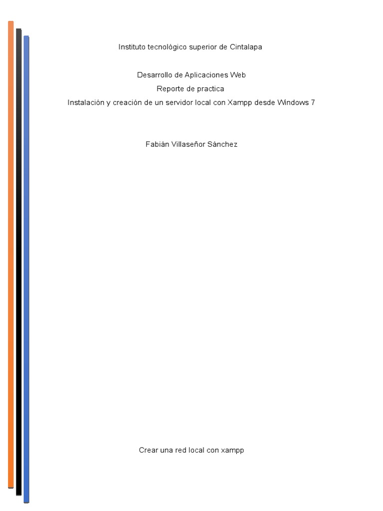 Reporte de Xampp-Windows | PDF | Servidor HTTP Apache | Servidor ...