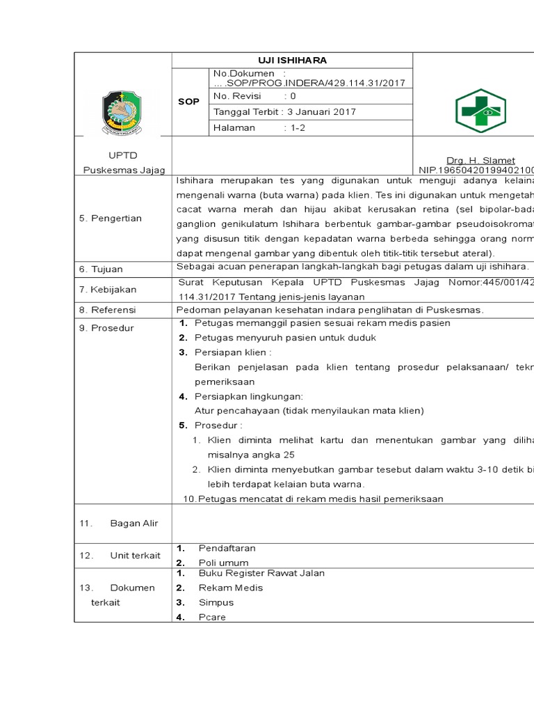 Sop Uji Ishihara | PDF