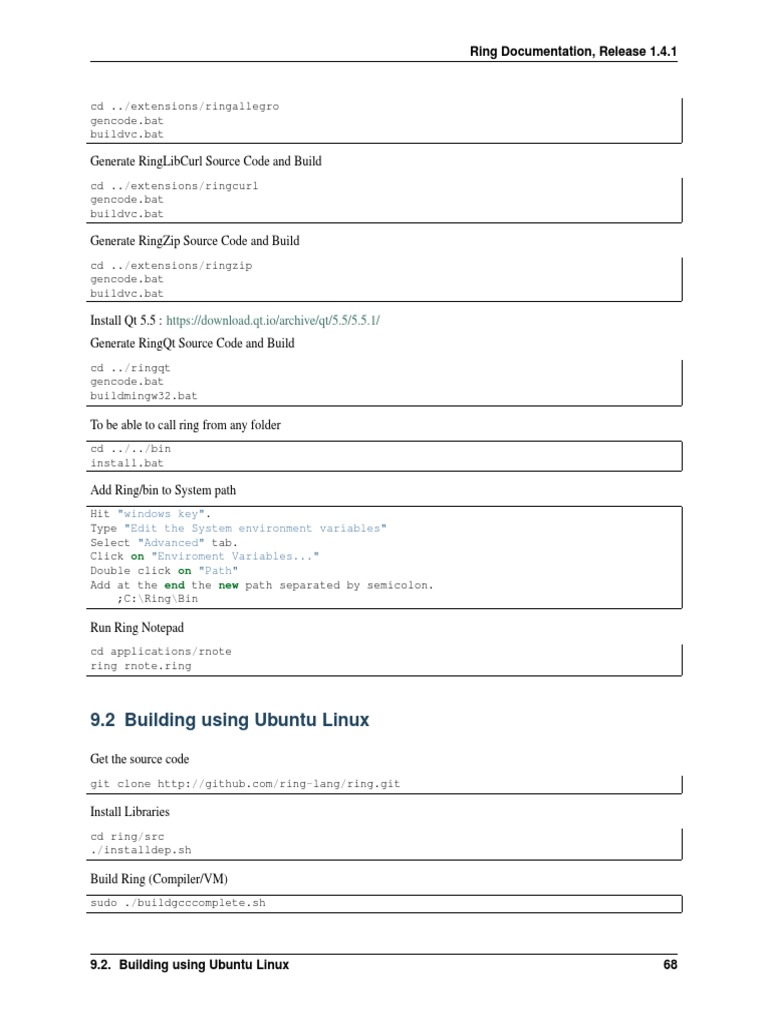 The Ring Programming Language Version 1.4.1 Book - Part 4 of 31 | Download Free PDF | Command ...
