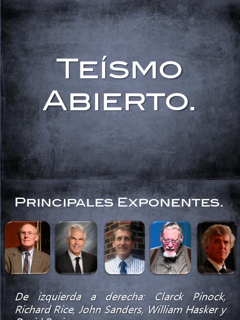 Teísmo Abierto | PDF | Dios | Divinidad (disciplina académica)
