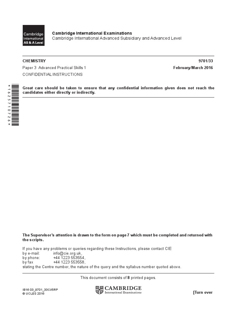 9701 m16 Ci 33 | PDF | Nitrate | Acid