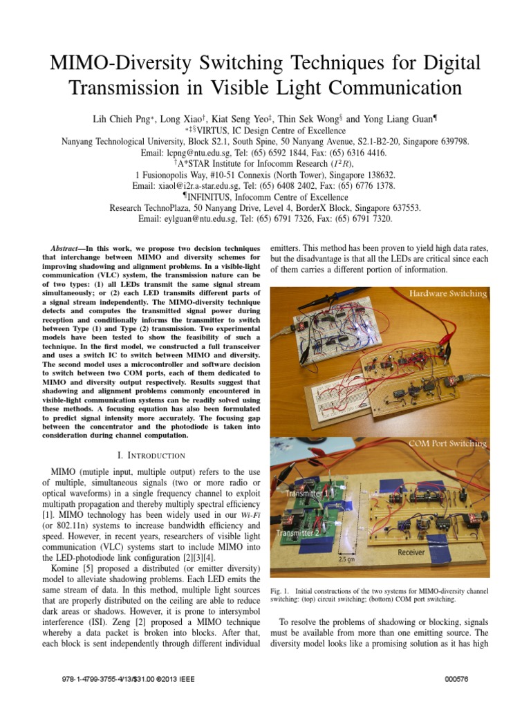 MIMo Diversity | PDF | Mimo | Lens (Optics)