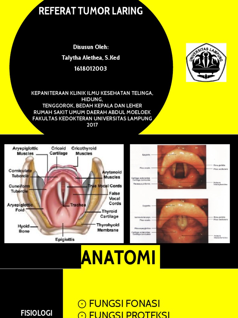 Tumor Laring: Klasifikasi dan Prognosis | PDF