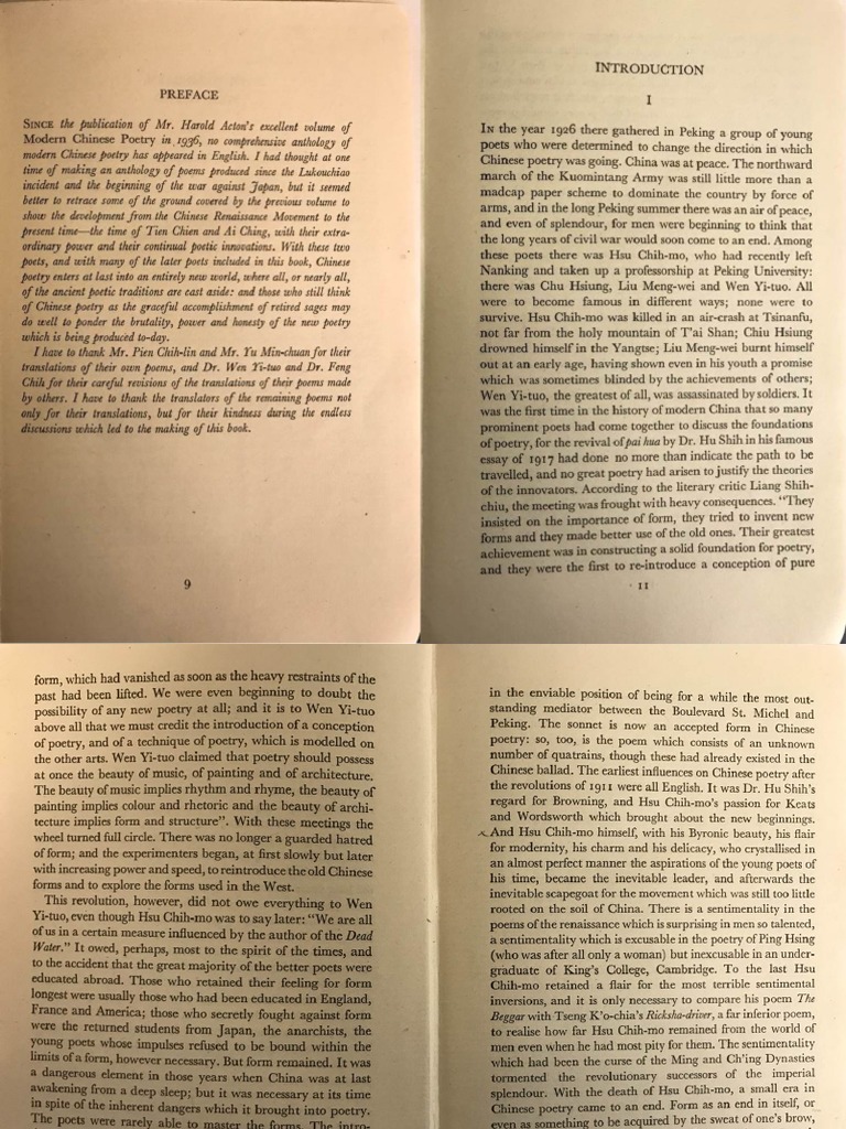 Introduction of Contemporary Chinese Poetry by Robert Payne | PDF