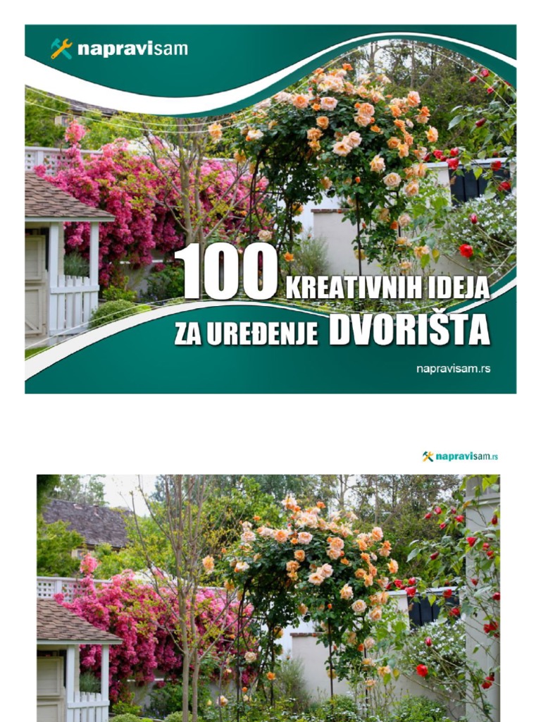 100 Kreativnih Ideja Za Uredjenje Dvorista PDF | PDF