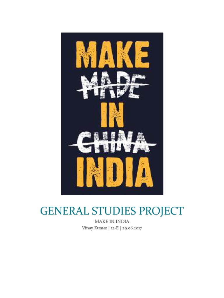 General Studies Project | PDF