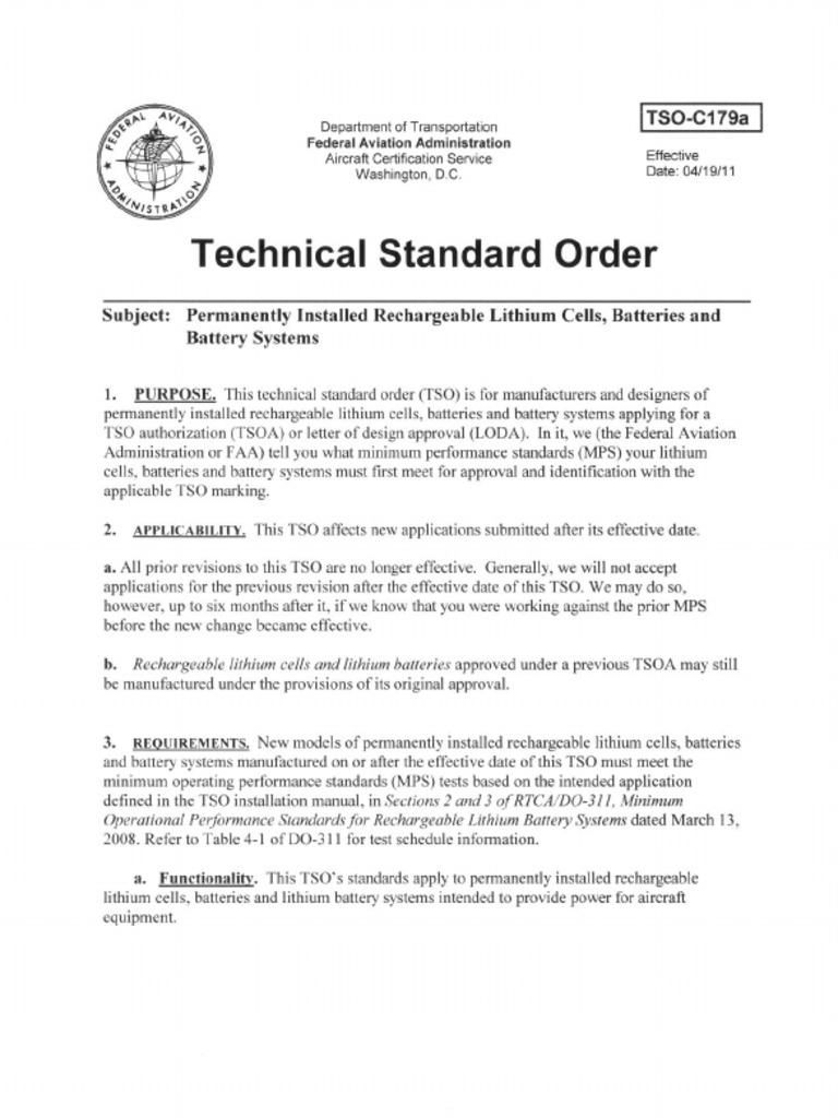 TSO C179a | PDF