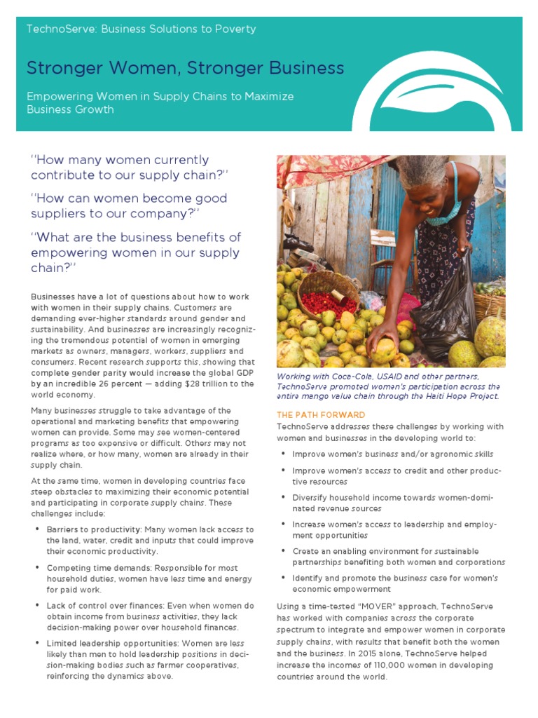 Stronger Women Stronger Business | PDF | Empowerment | Supply Chain