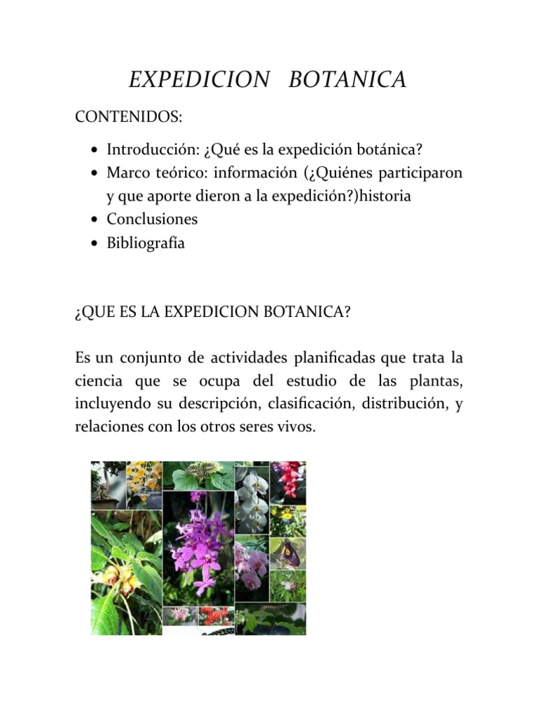 Expedicion Botanica