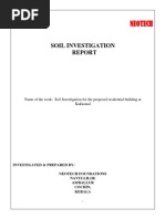 Soil Investigation Report (Sample) | PDF