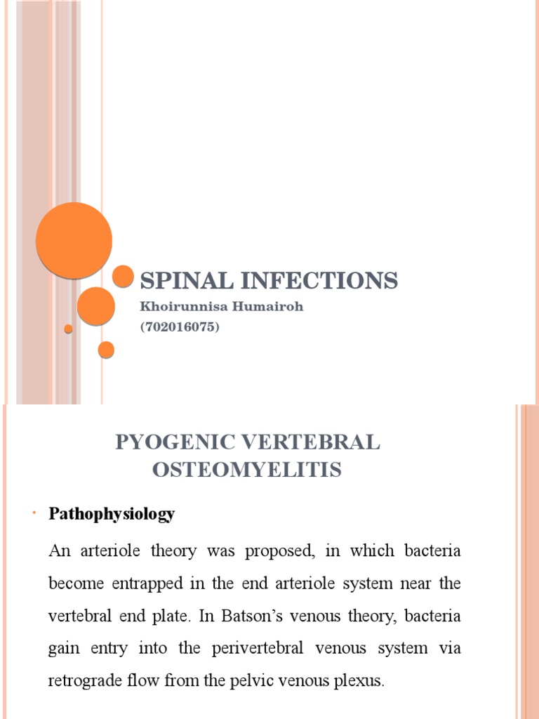 Understanding Spinal Infections: Types & Diagnosis | PDF | Surgery ...