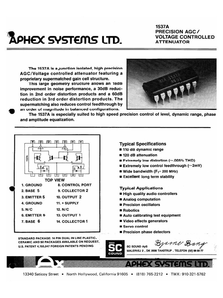 Aphex 1537a Vca | PDF