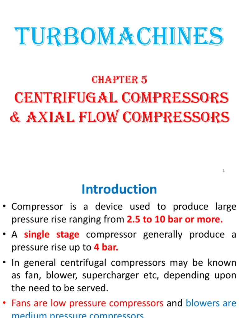 5 Centrifugal Compressors and Axial Compressors | PDF | Gas Compressor ...