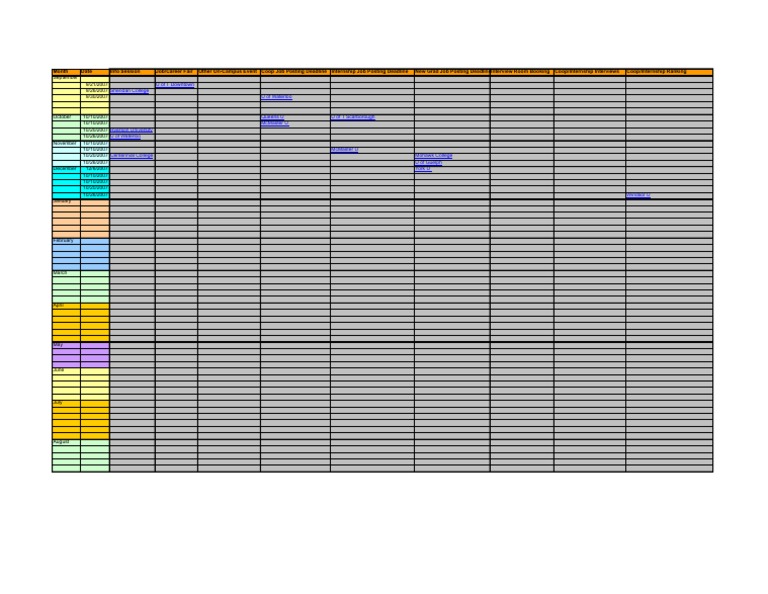 Sample-Campus Recruitment Calendar | PDF