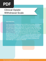 COWS Scale for Opioid Withdrawal Assessment | PDF | Opioid Use Disorder ...