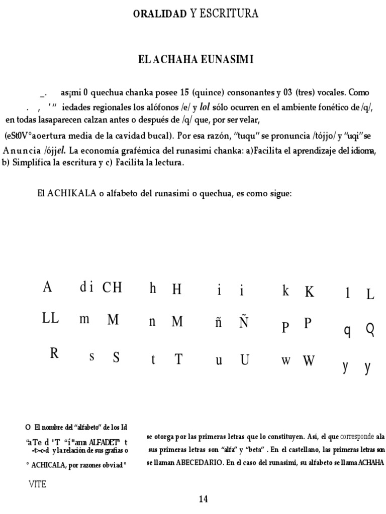 Quechua Text | PDF | Género gramatical | Morfología (Lingüística)