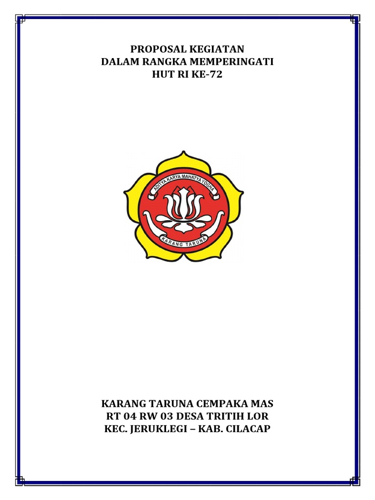 Proposal Kegiatan Kartun Cemas | PDF