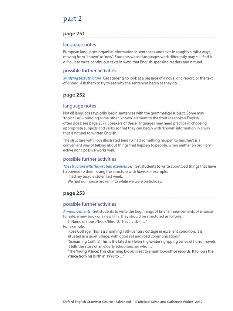 Language Notes: Studying Text Structure | PDF | English Language ...