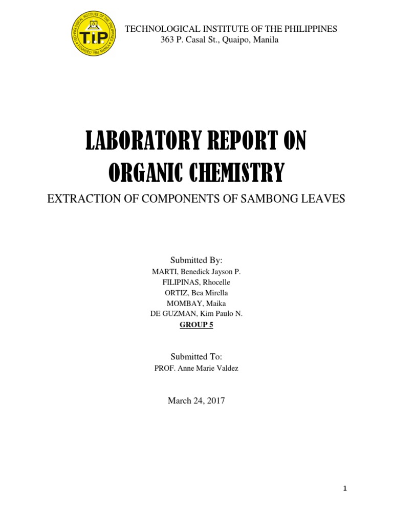Lab Report | PDF | Chemical Substances | Chemistry