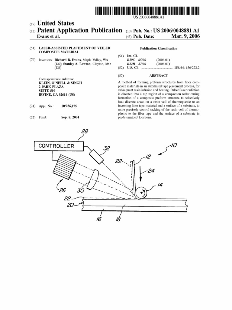 Patent Application Publication (10) Pub. No.: US 2006/0048881 A1 | PDF ...