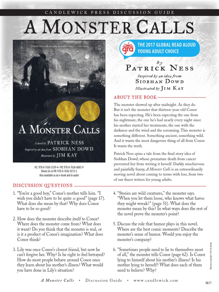A Monster Calls Discussion Guide | PDF | Leisure