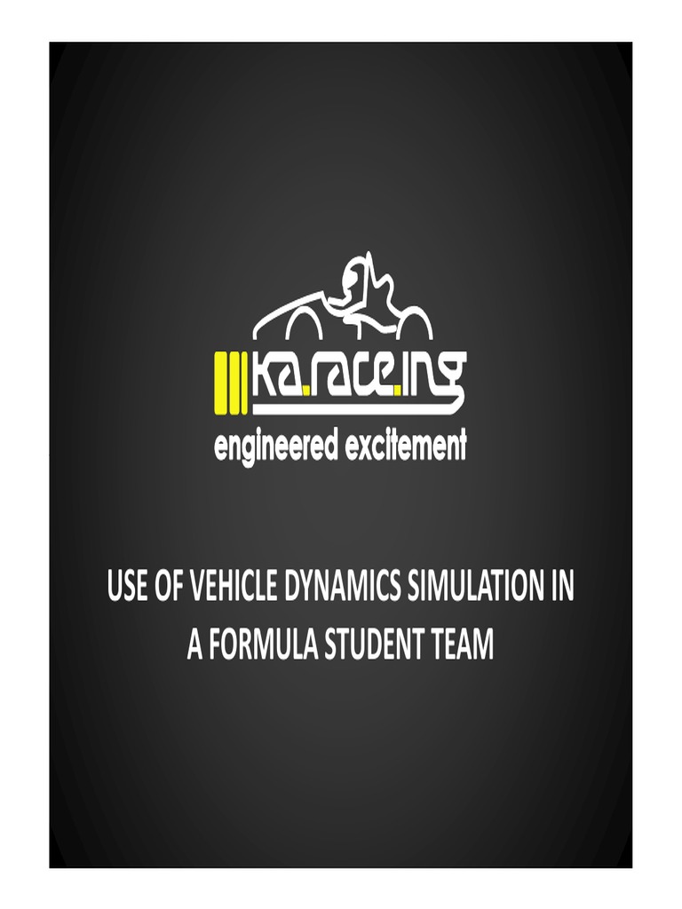 KA-RaceIng Vehicle Dynamics Simulation | PDF | Simulation | Four Wheel ...