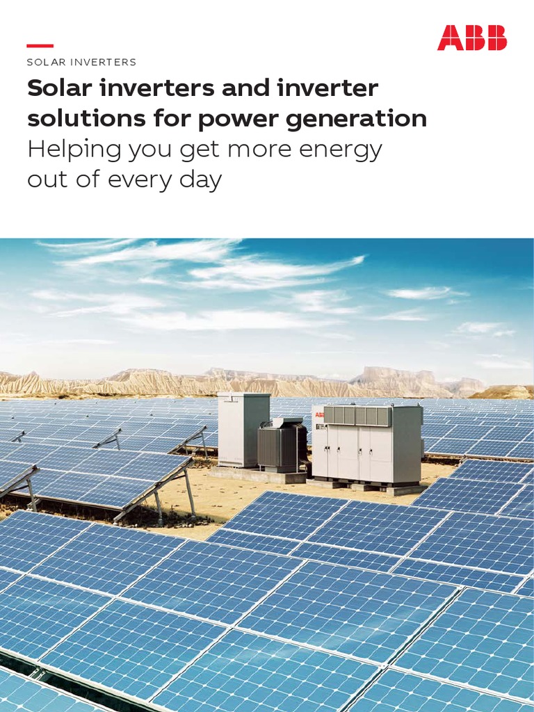 Solar Inverters and Inverter Solutions For Power Generation Brochure ...