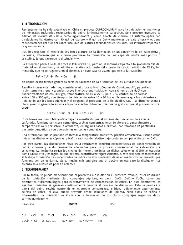 Cuproclor | PDF | Cobre | Arsénico