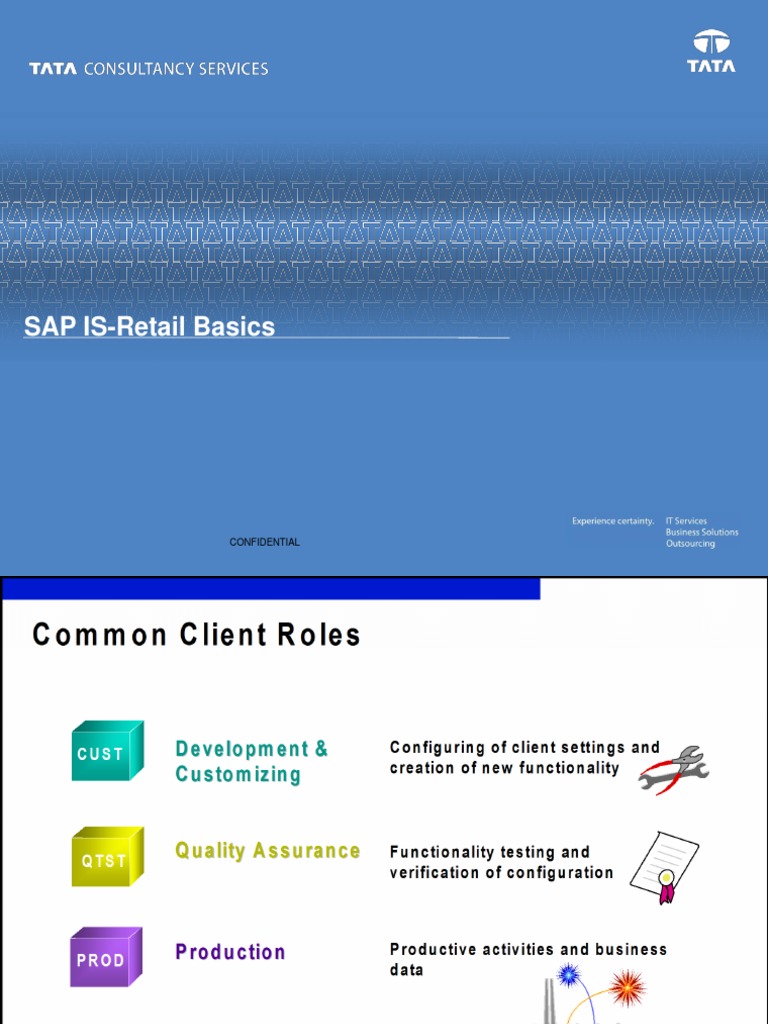 SAP IS-Retail Basics: Confidential | PDF | Retail | Invoice