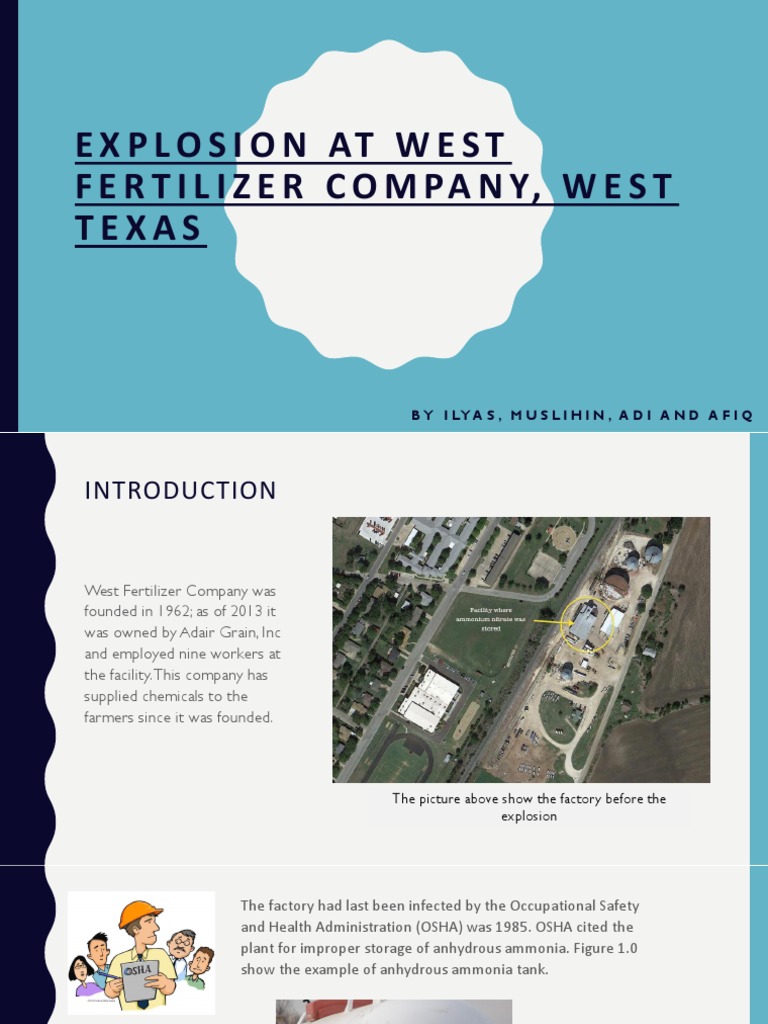 Explosion at West Fertilizer Company, West Texas | PDF | Occupational ...