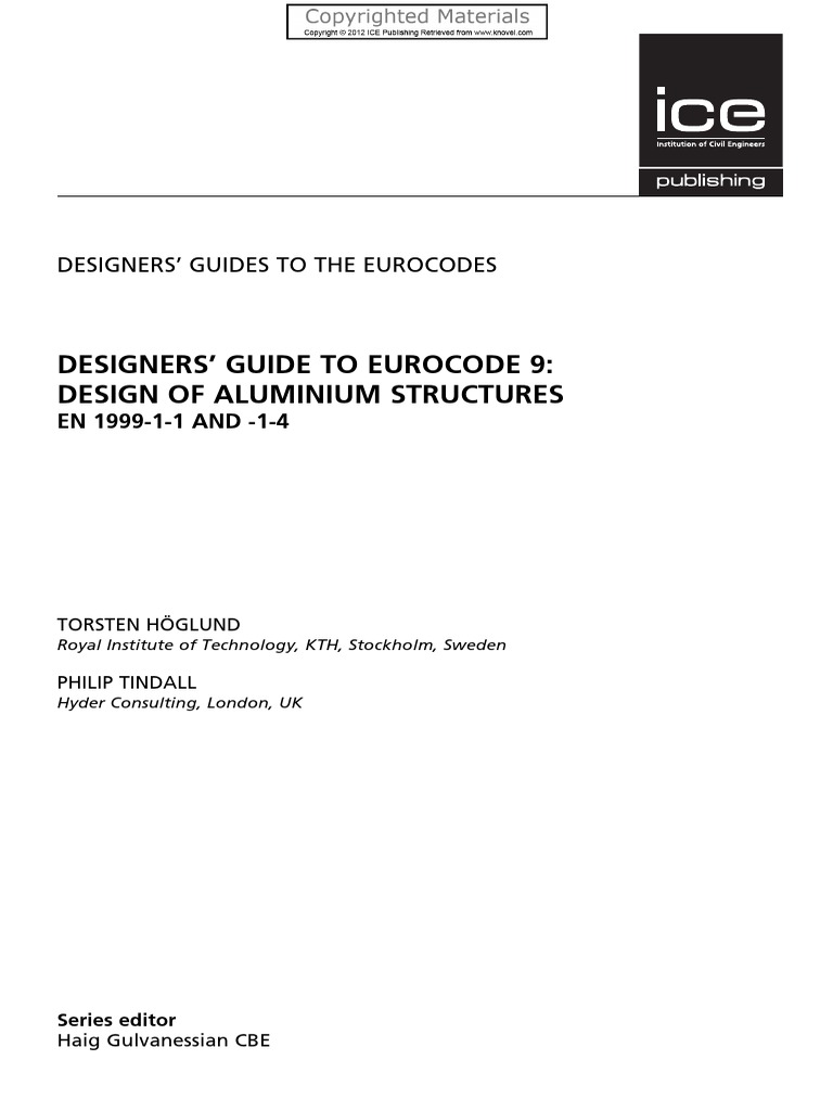 Designers Guide To Eurocode 9 - EN1999-1-1 And-1-4 | PDF | Bending ...