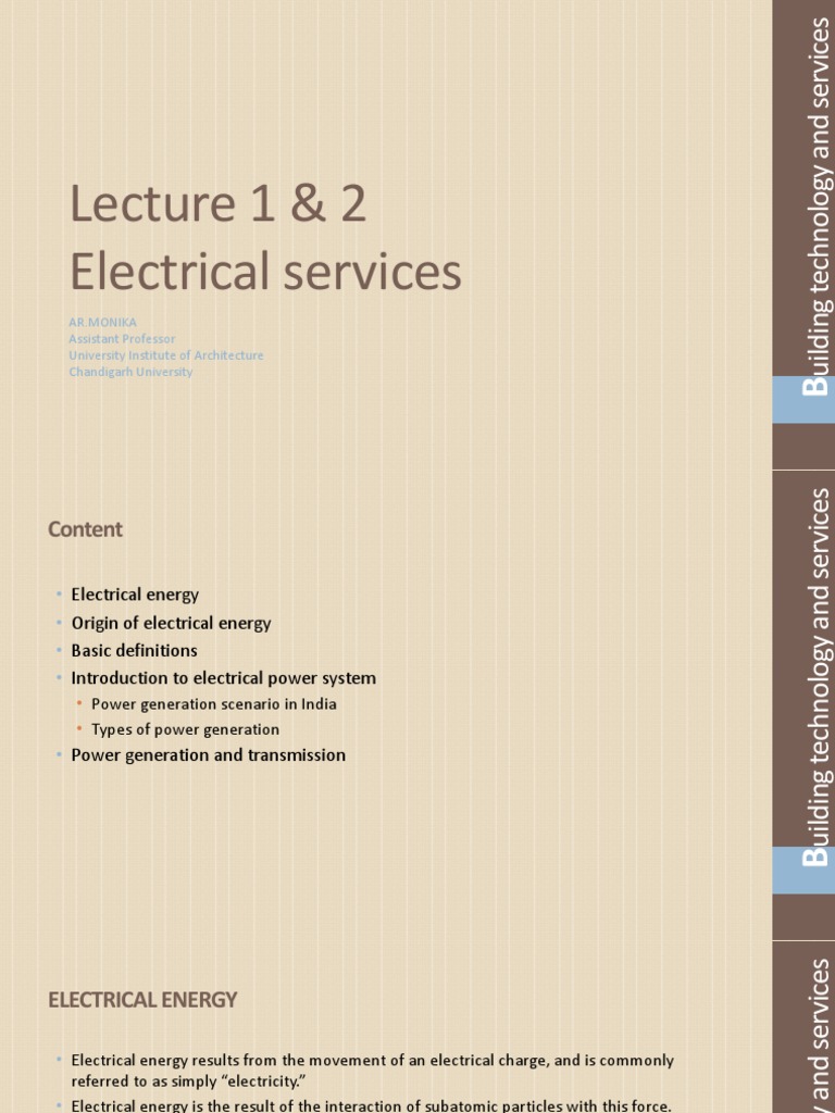 Lecture 1 & 2 | PDF | Power Station | Electric Power Distribution