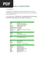 Preposiciones, Interjecciones y Conjunciones Worksheet Live Worksheets | PDF