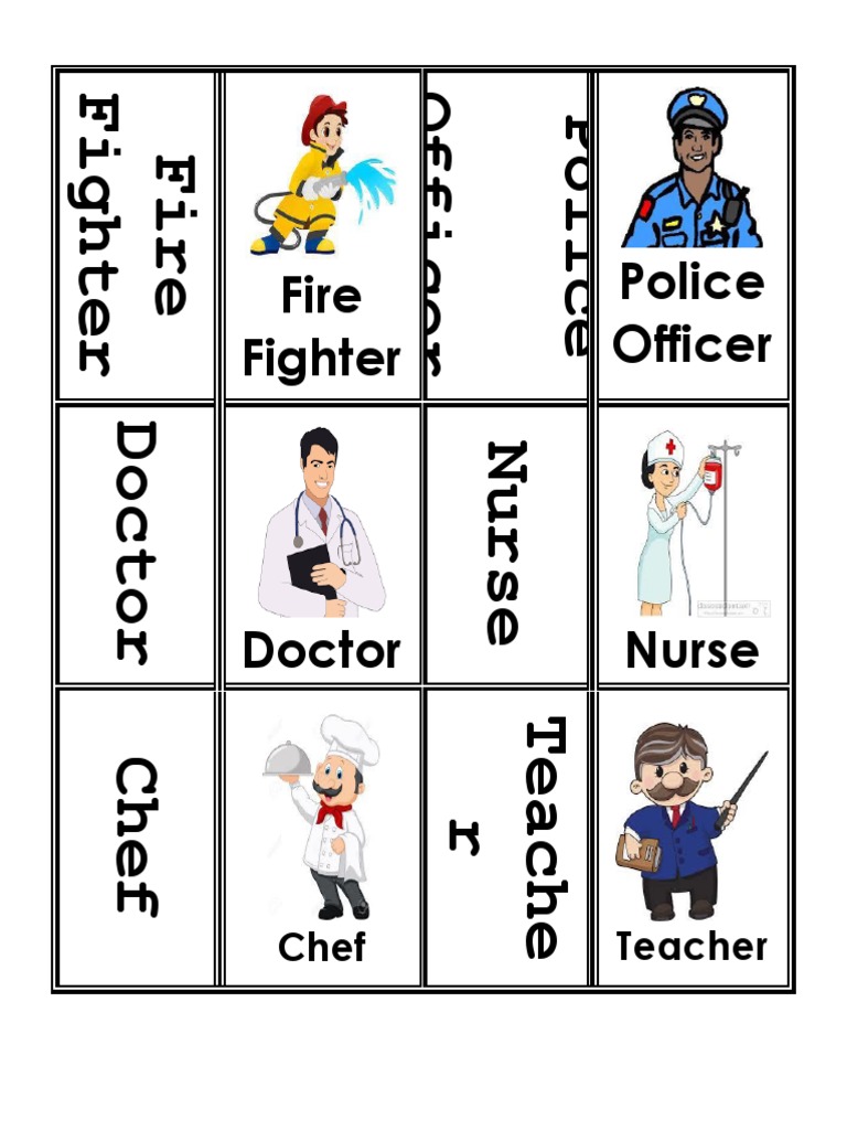 Fire Fighter Police Officer: Chef Teacher | PDF