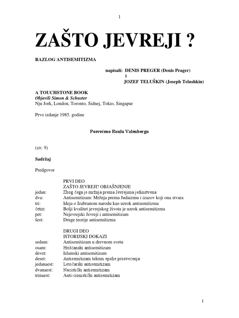 Zasto Jevreji | PDF