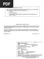 Temporary Auto Identification Card | PDF | Vehicle Insurance | Insurance