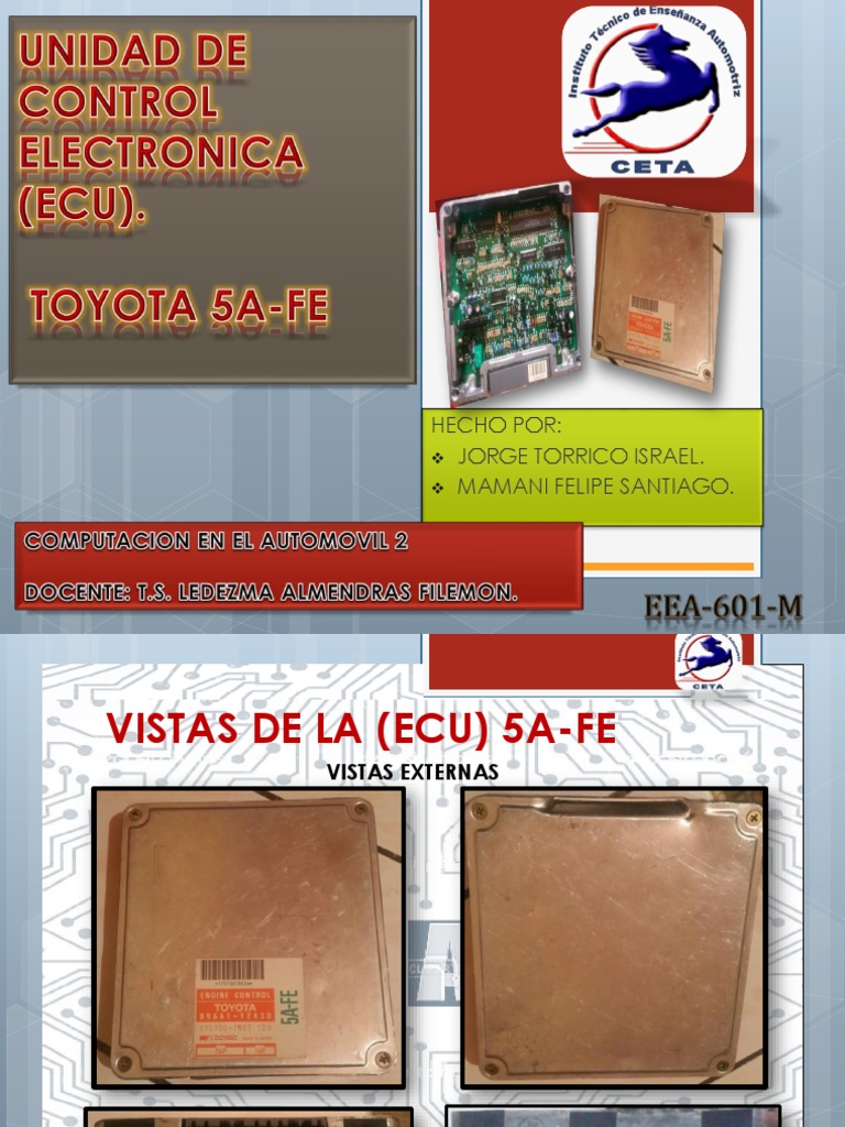 Unidad de Control Electronica (Ecu) | PDF