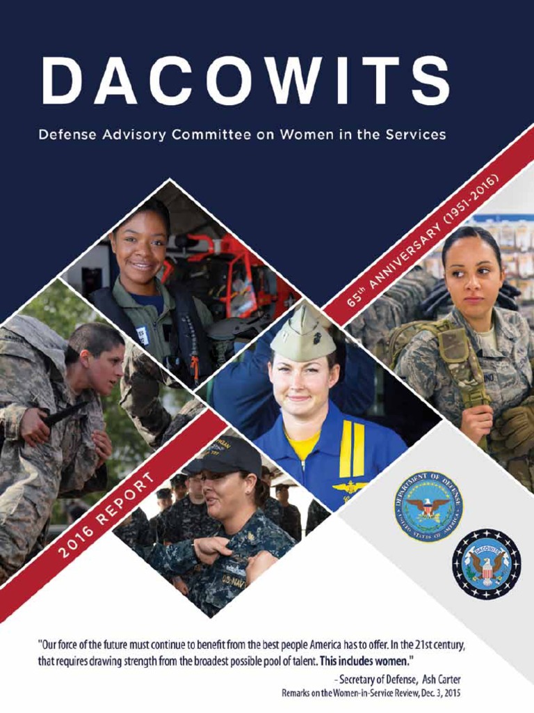 DoD Woman in Service - DACOWITS - 2016 | PDF | United States Secretary ...