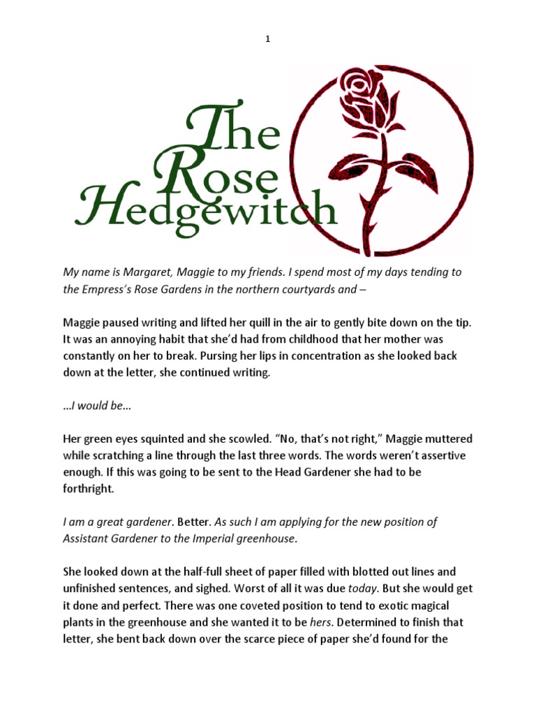 The Rose Hedgewitch by Terah Edun | PDF | Rose | Hedge
