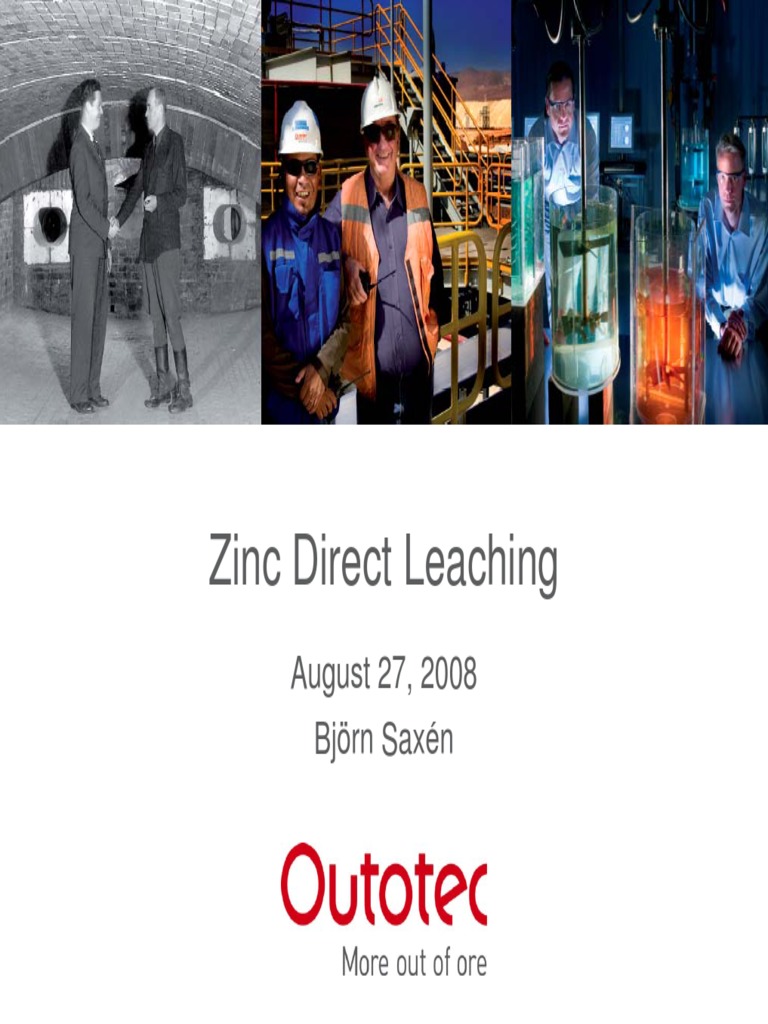 4 Zinc Direct Leaching Bjorn Saxen Aug27 2008 | PDF | Zinc | Iron