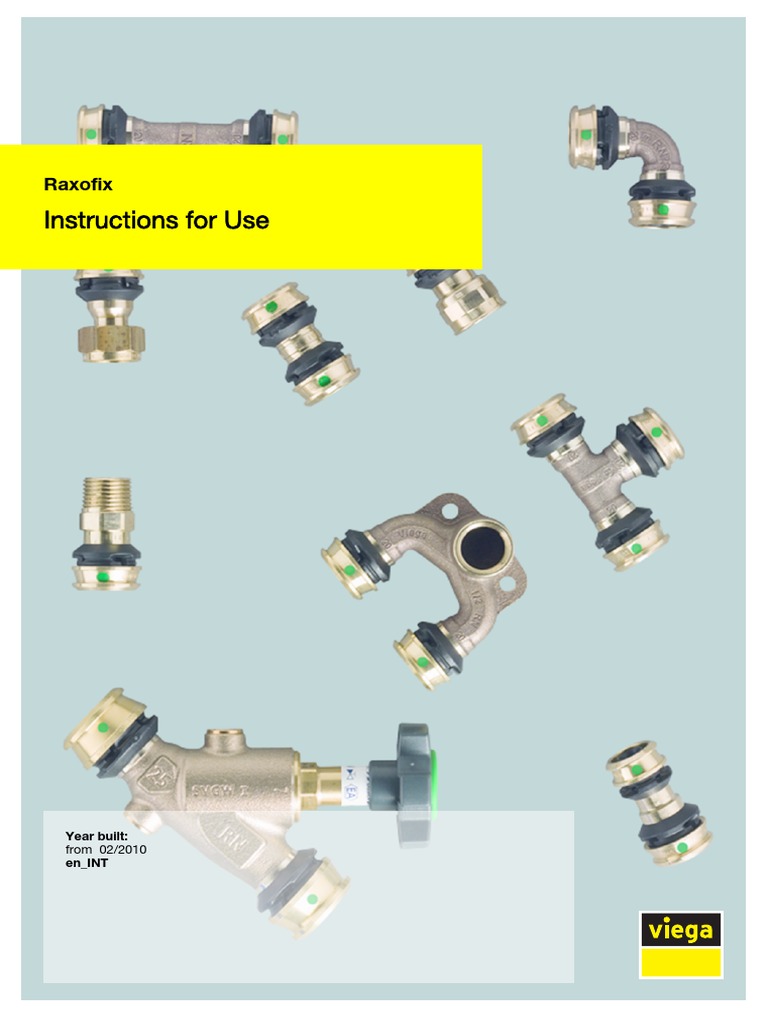 Instructions For Use: Raxofix | PDF | Pipe (Fluid Conveyance) | Adhesive