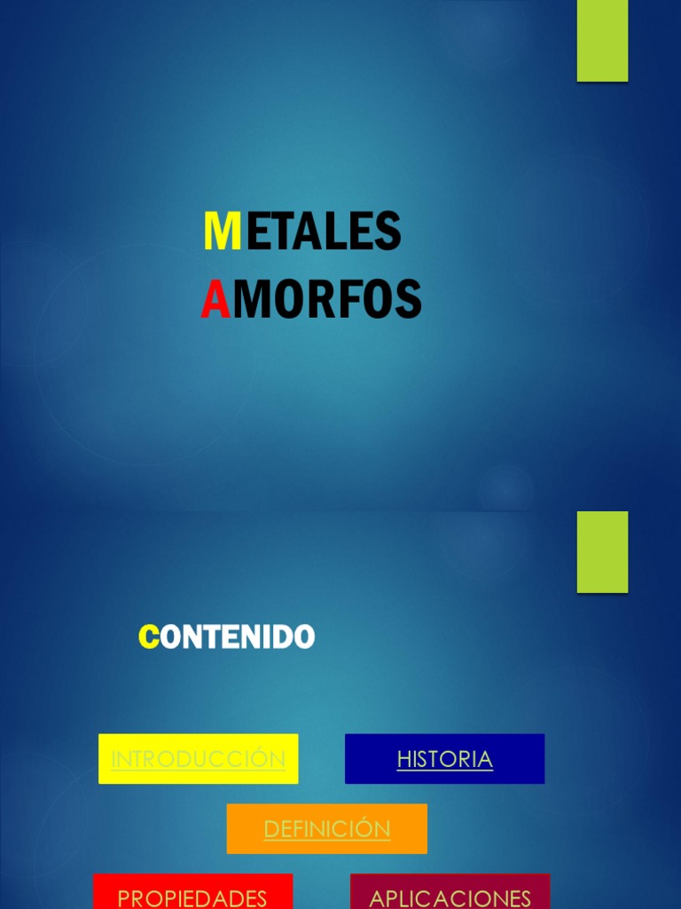 Metales Amorfos | PDF | Física de la Materia Condensada | Rieles
