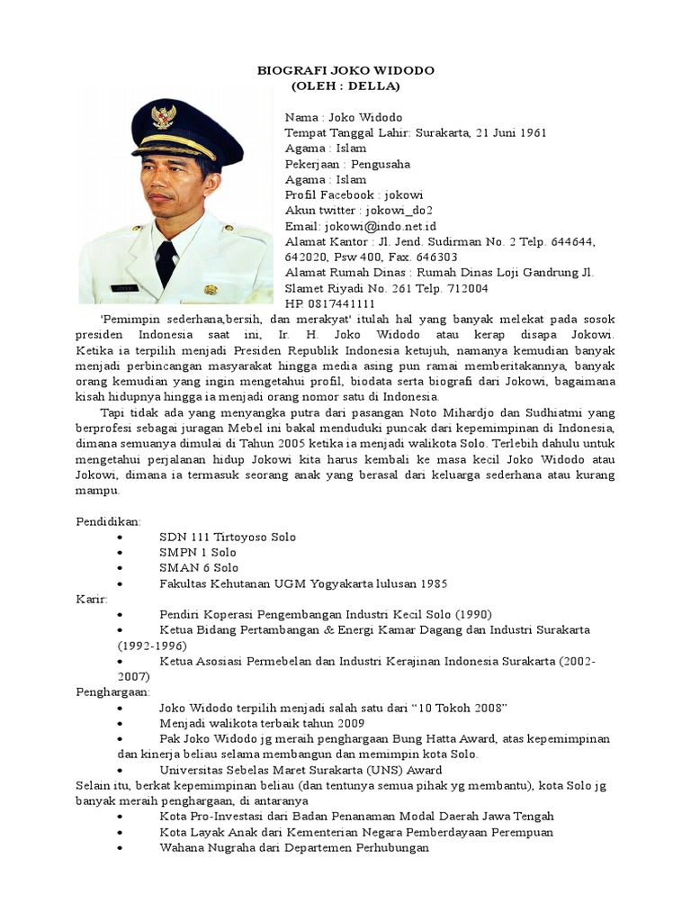 Biografi Joko Widodo