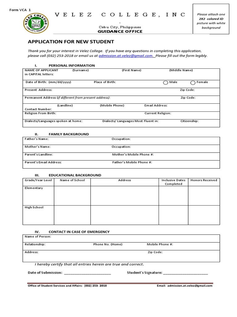 Application-Form-VC.pdf | Human Communication | Technology