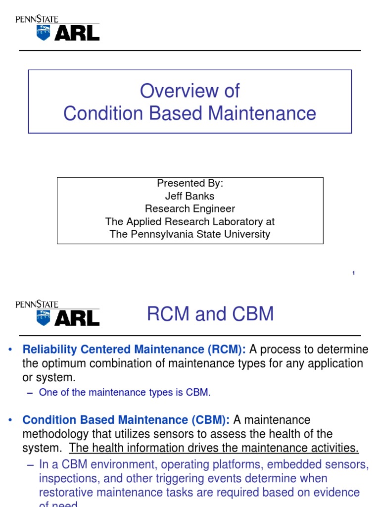 Overview of Condition Based Maintenance | PDF | Thermography ...