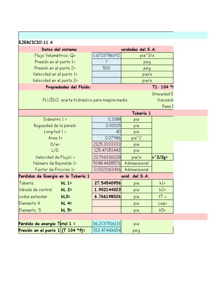 Ejercicio11 4 | PDF | Presión | Materia suave