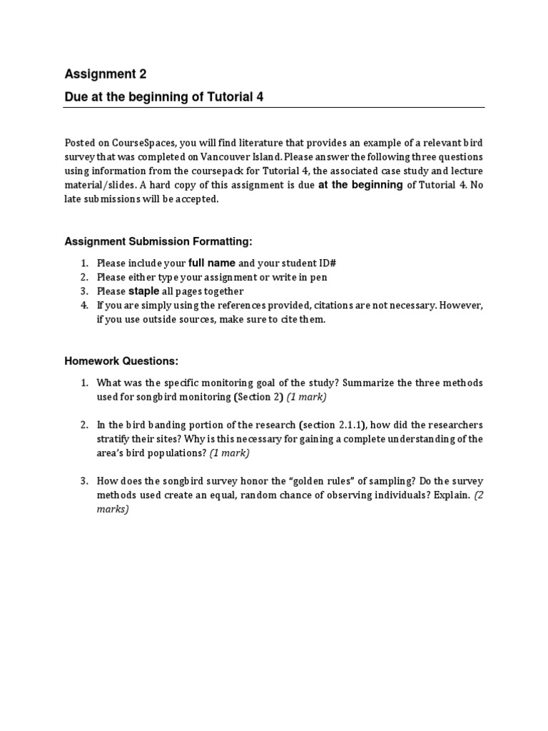 Assignment 2 - Instructions | PDF