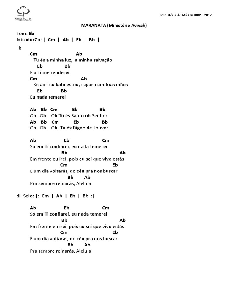 Maranata - Ministério Avivah | PDF