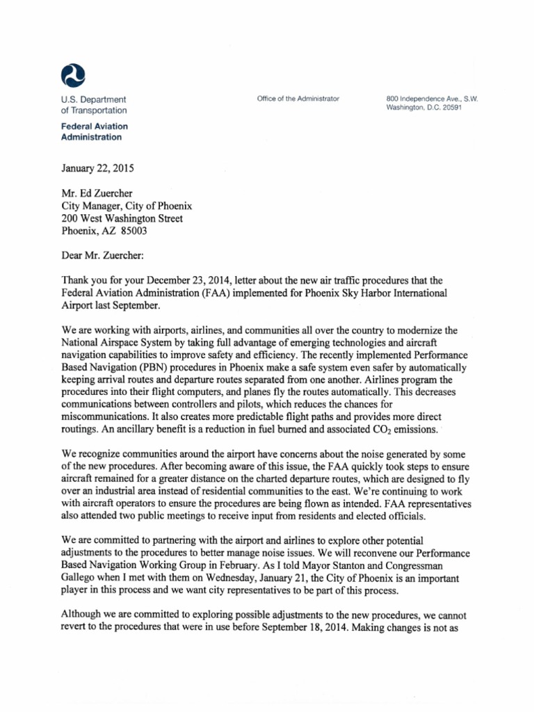 FAA 2015 Letter