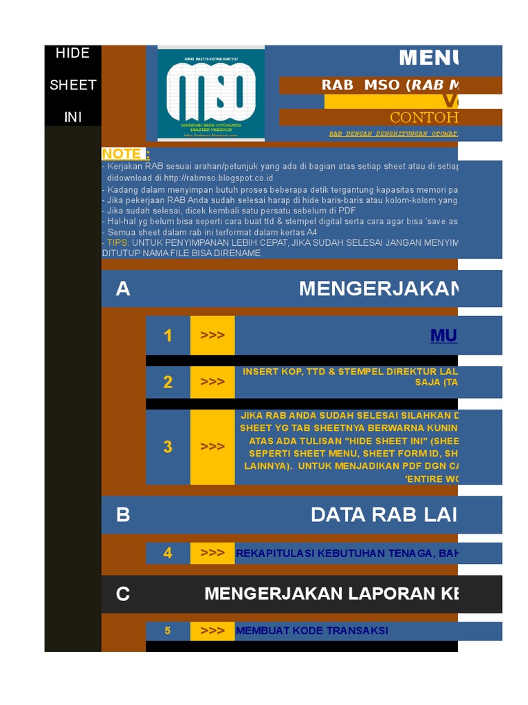 Rab Mso Versi 1 (Contoh Pengerjaan) | PDF
